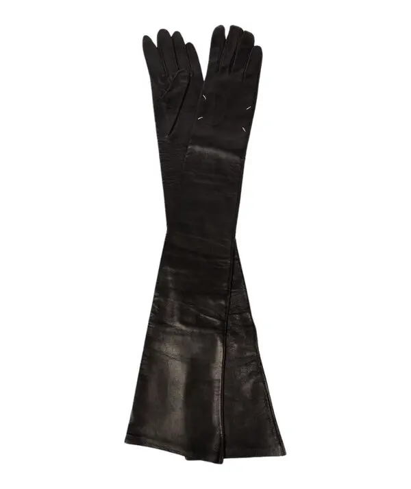 MAISON MARGIELA Long Leather Gloves