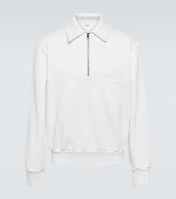 WINNIE N.Y.C Cotton Polo Sweater