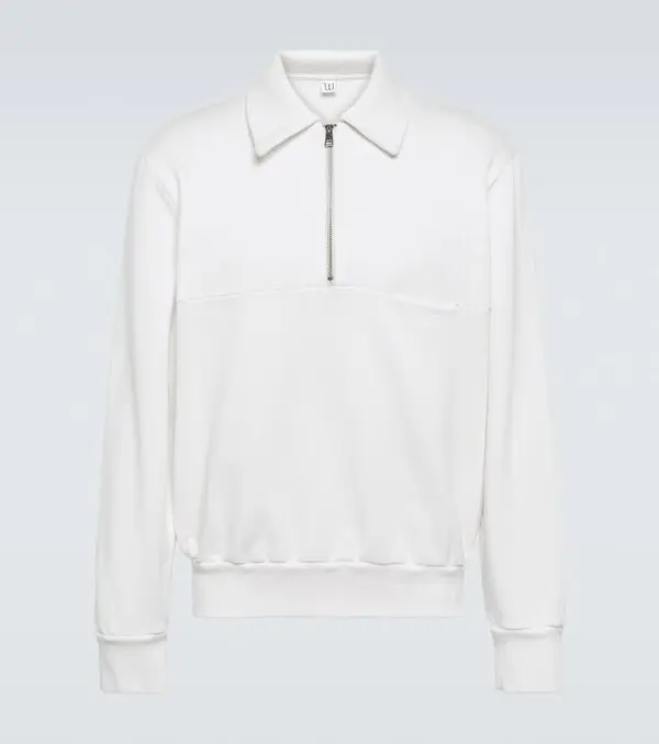 WINNIE N.Y.C Cotton Polo Sweater