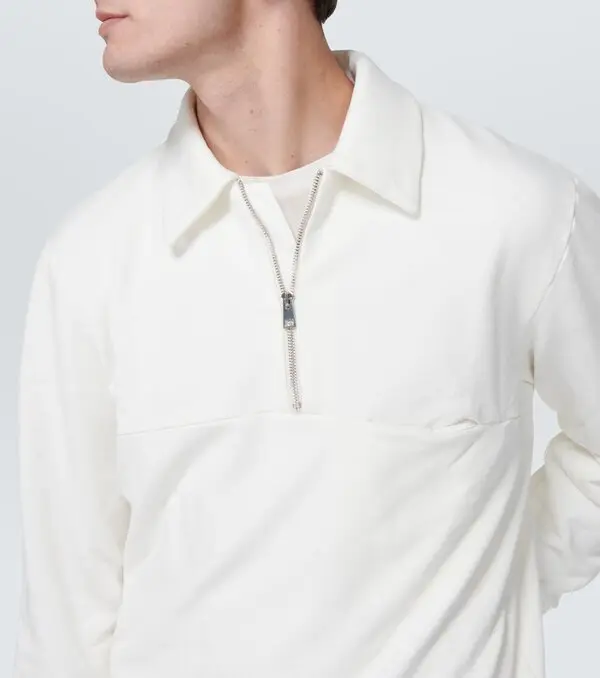 WINNIE N.Y.C Cotton Polo Sweater