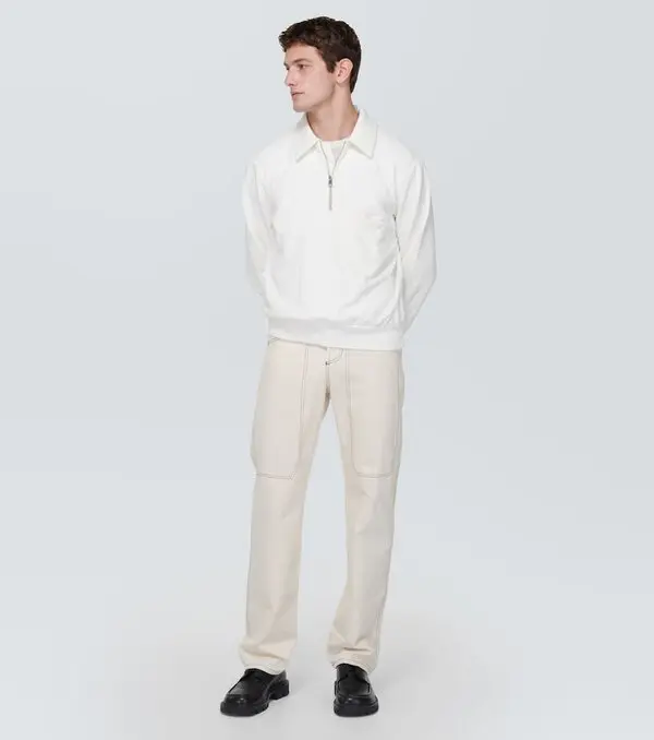 WINNIE N.Y.C Cotton Polo Sweater