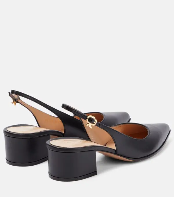 GIANVITO ROSSI Leather Slingback Pumps