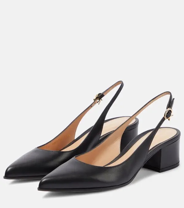 GIANVITO ROSSI Leather Slingback Pumps