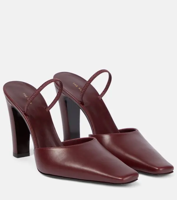 THE ROW Leather Slingback Pumps