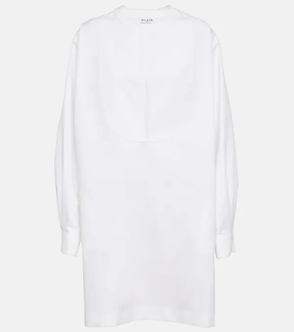 Alaïa Cotton Poplin Mini Dress