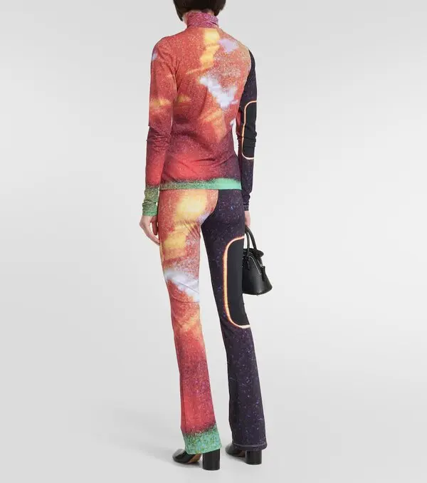MAISON MARGIELA Printed Turtleneck Top