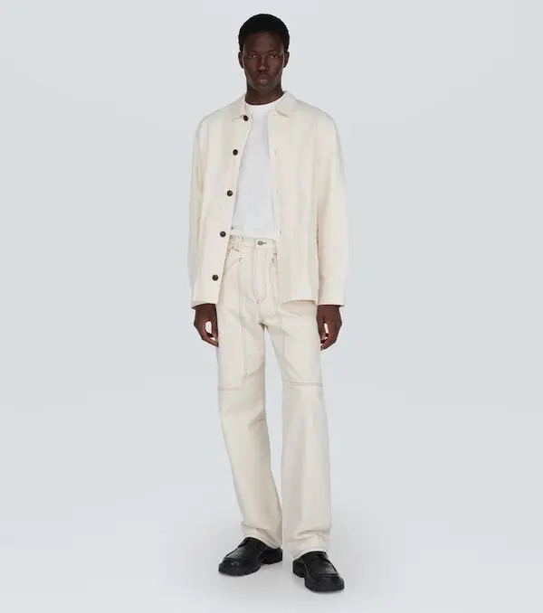 WINNIE N.Y.C Paneled Straight Cotton Pants