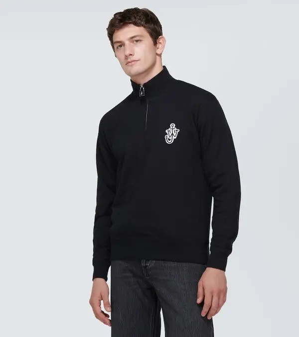 JW Anderson Half-zip Wool Sweatshirt