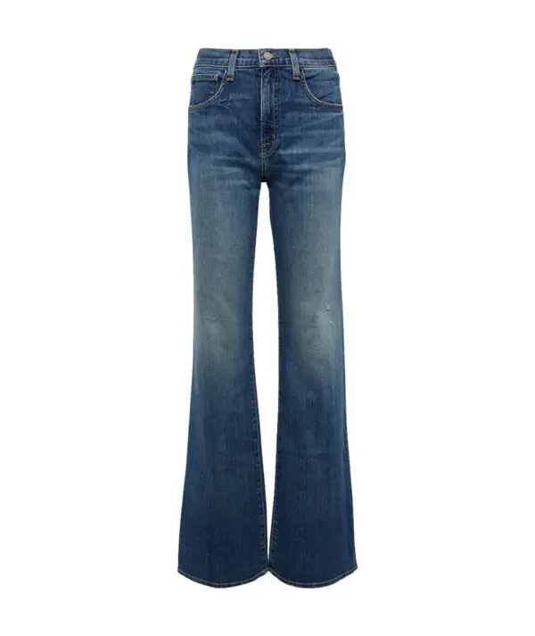 NILI LOTAN Celia Flared Jeans - Blue