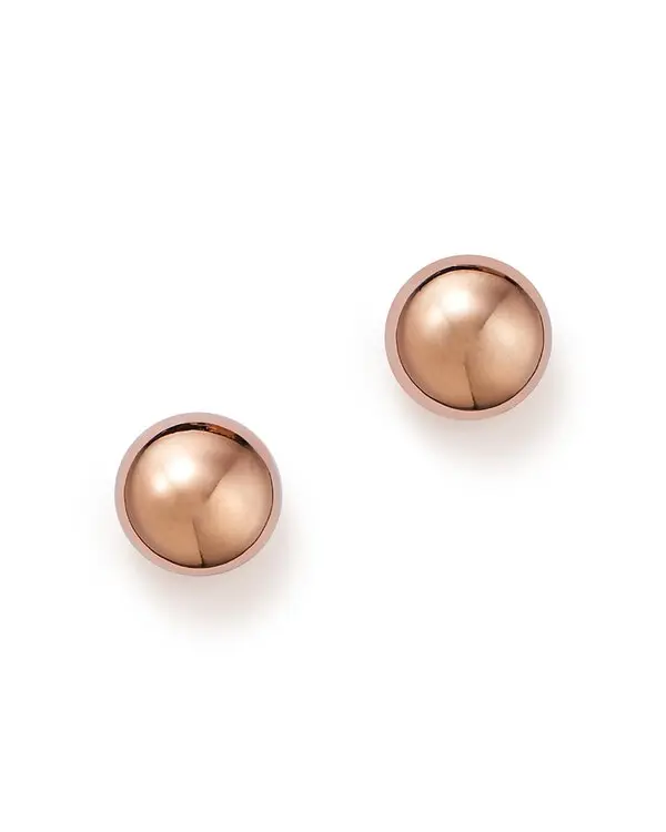 Bloomingdale'S 14k Flat Ball Stud Earrings - Rose Gold