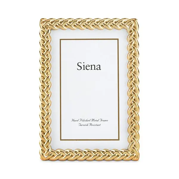 SIENA Braid 8 X 10 Picture Frame - Gold