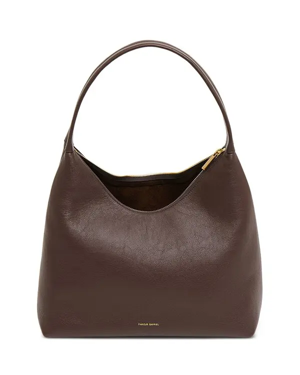 MANSUR GAVRIEL Candy Medium Leather Hobo Bag - Chocolate