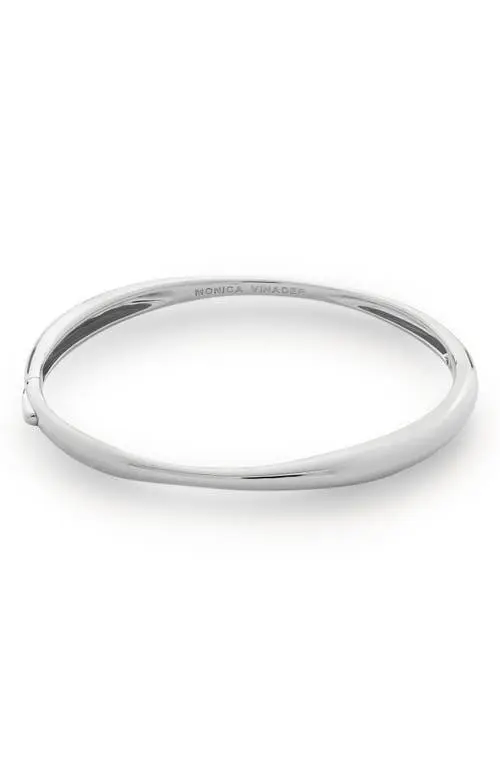 Monica Vinader Nura Reef Thin Bangle - Sterling Silver