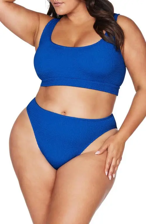 ARTESANDS Kahlo Arte Eco Crinkle Two-piece Swimsuit - Artisan Blue