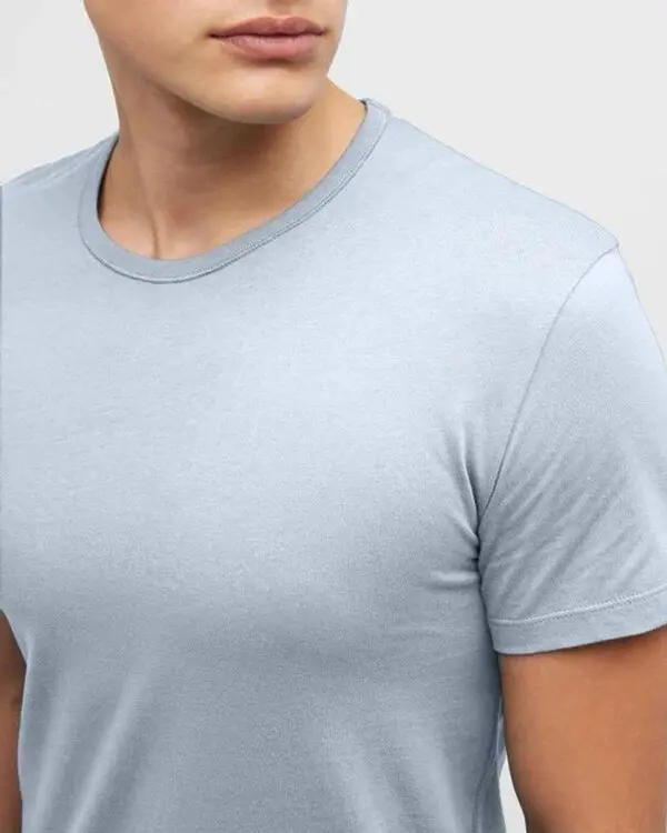 Paul Smith Apos;s Cotton Crewneck T-shirt - Light Blue