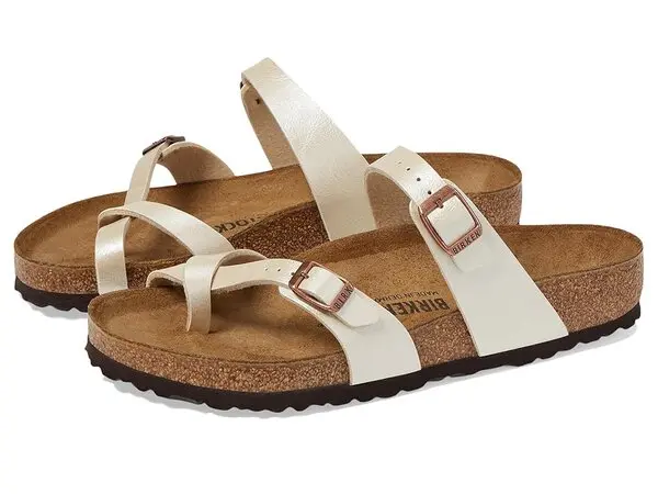 BIRKENSTOCK Mayari Birko-flor Sandals - Bone