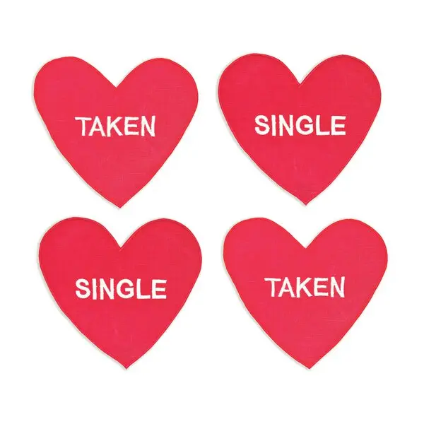 CHEFANIE Relationship Status Cocktail Napkins