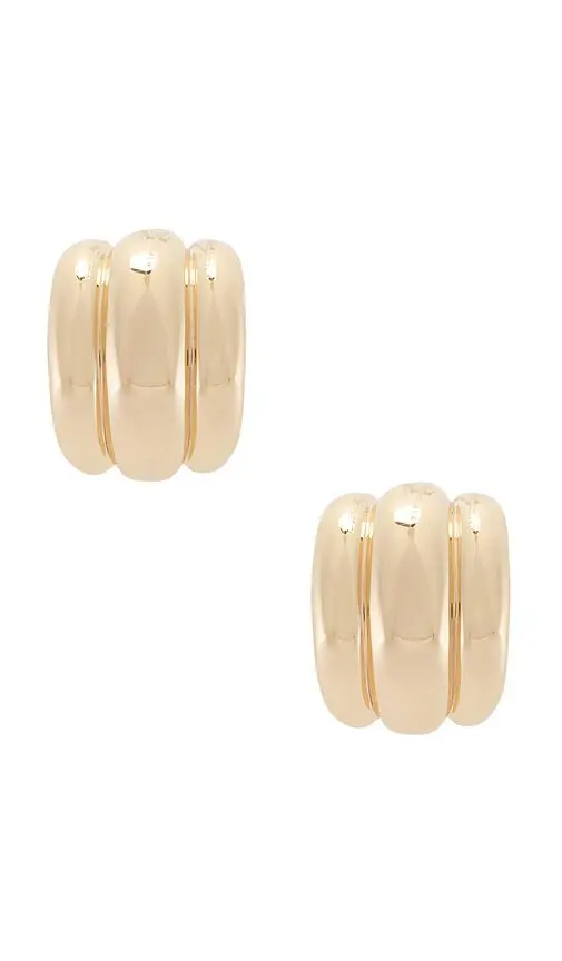 Lili Claspe Elsa Shield Earrings In Metallic