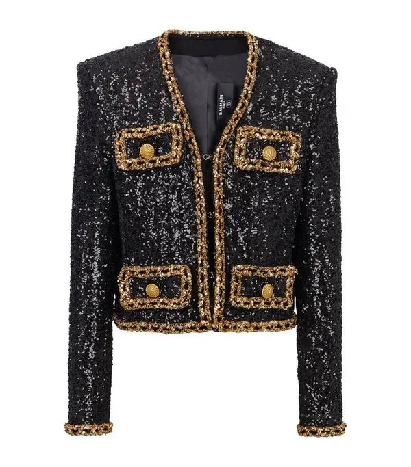 Balmain Sequin-embellished Spencer Jacket