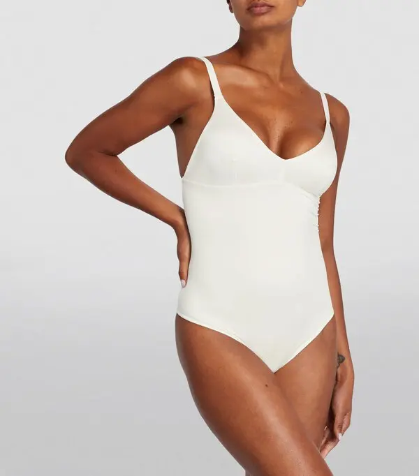 Spanx Shaping Satin Thong Bodysuit Light Control