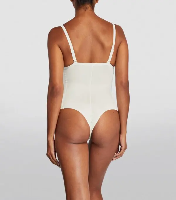 Spanx Shaping Satin Thong Bodysuit Light Control