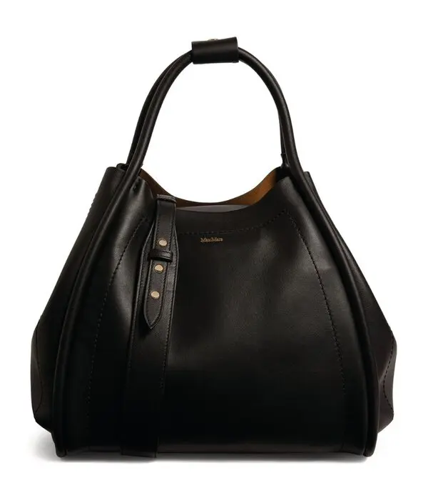 Max Mara Leather Marine M Tote Bag