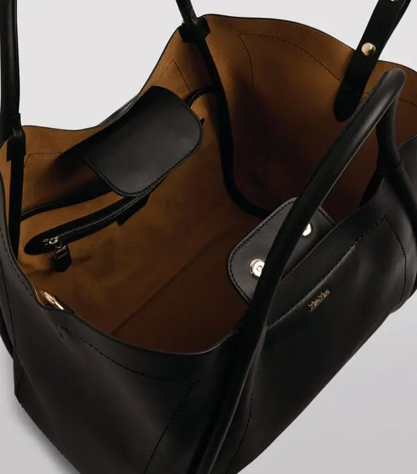 Max Mara Leather Marine M Tote Bag