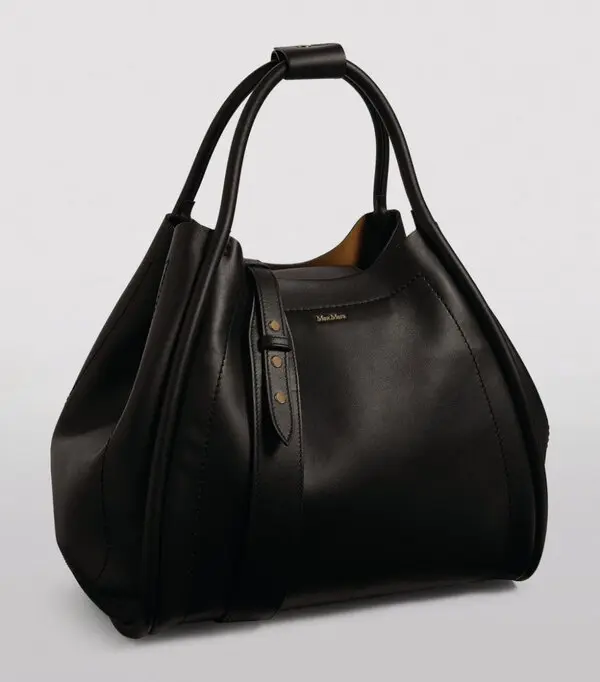 Max Mara Leather Marine M Tote Bag