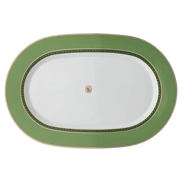 SWAROVSKI Signum Platter Plate - Green