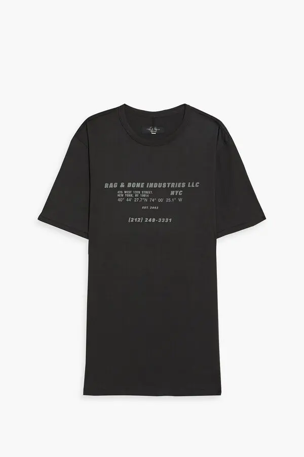 Rag & Bone Printed Cottonjersey Tshirt