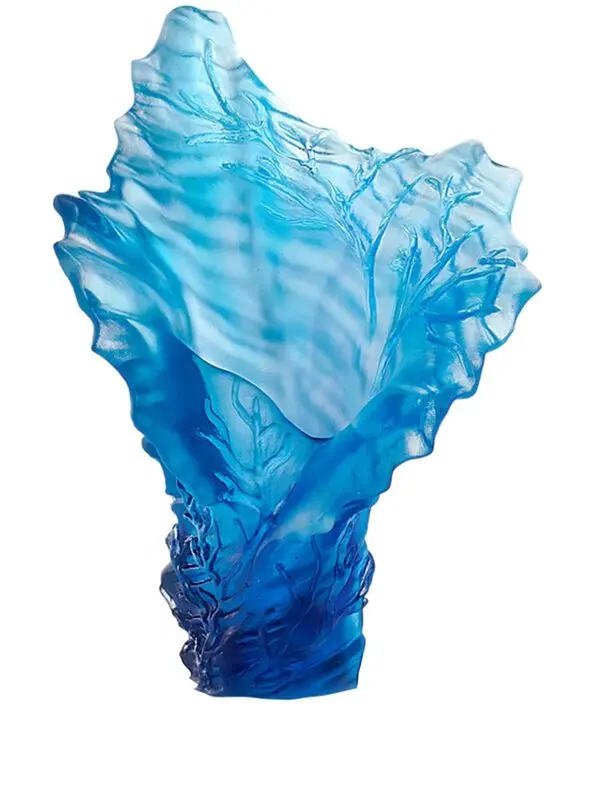 DAUM Mer De Corail Crystal Vase