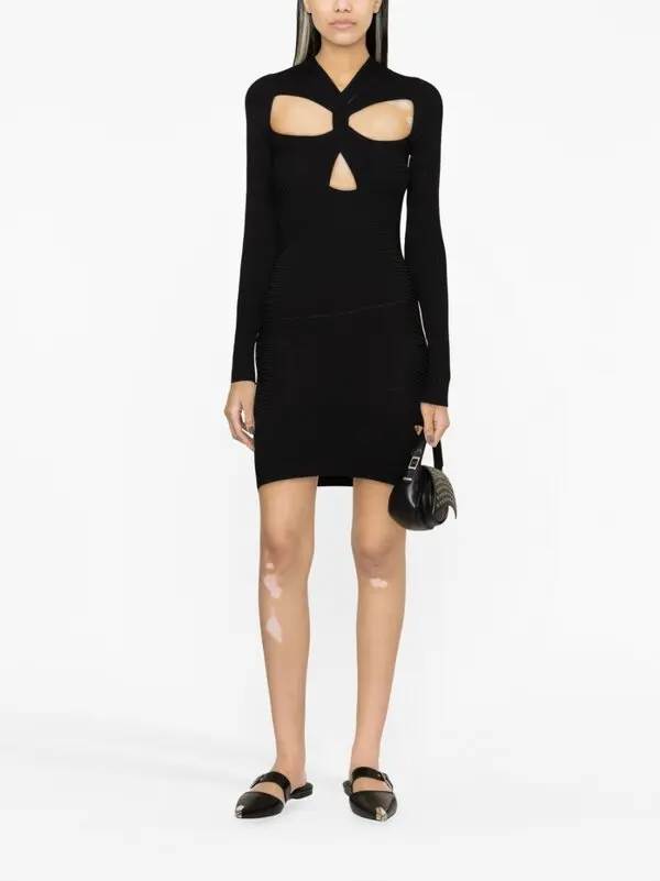 Philosophy Di Lorenzo Serafini Cut-out Mini Dress - Black