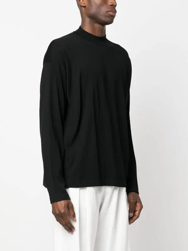 THE ROW Delsie Long-sleeve T-shirt - Black | Editorialist