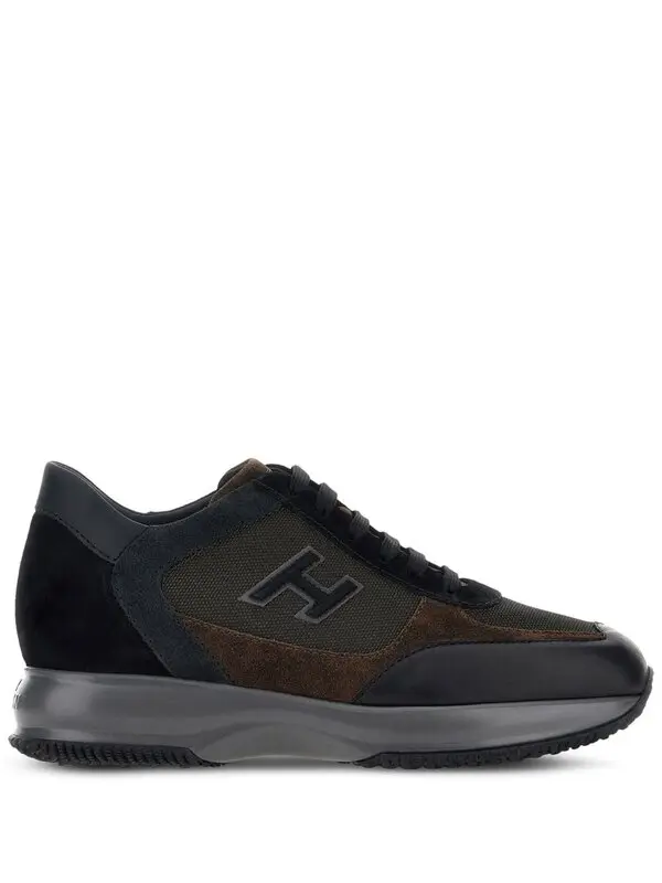 Hogan Interactive H Suede Low-top Sneakers - Black