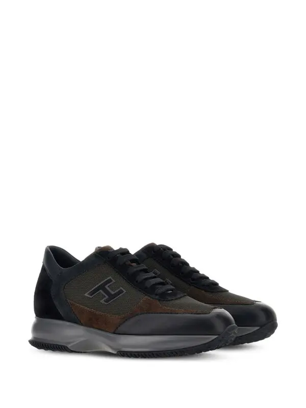 Hogan Interactive H Suede Low-top Sneakers - Black