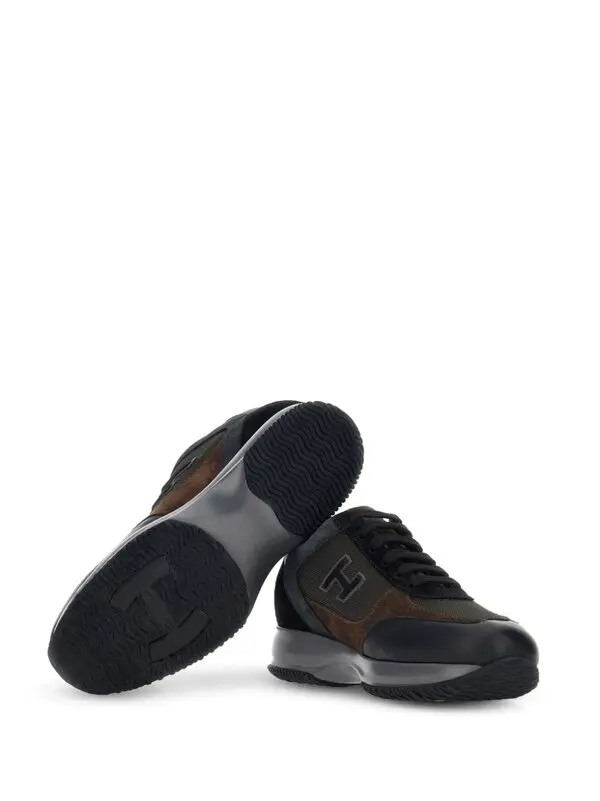 Hogan Interactive H Suede Low-top Sneakers - Black