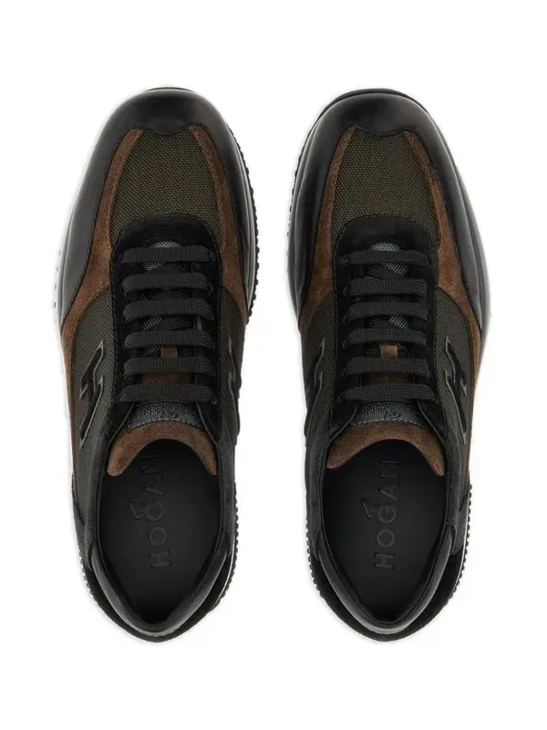 Hogan Interactive H Suede Low-top Sneakers - Black