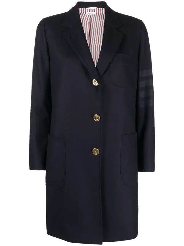 Thom Browne Engineered Single-breasted Coat