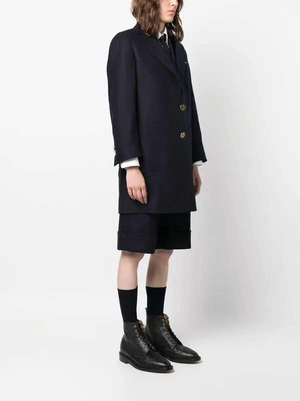 Thom Browne Engineered Single-breasted Coat