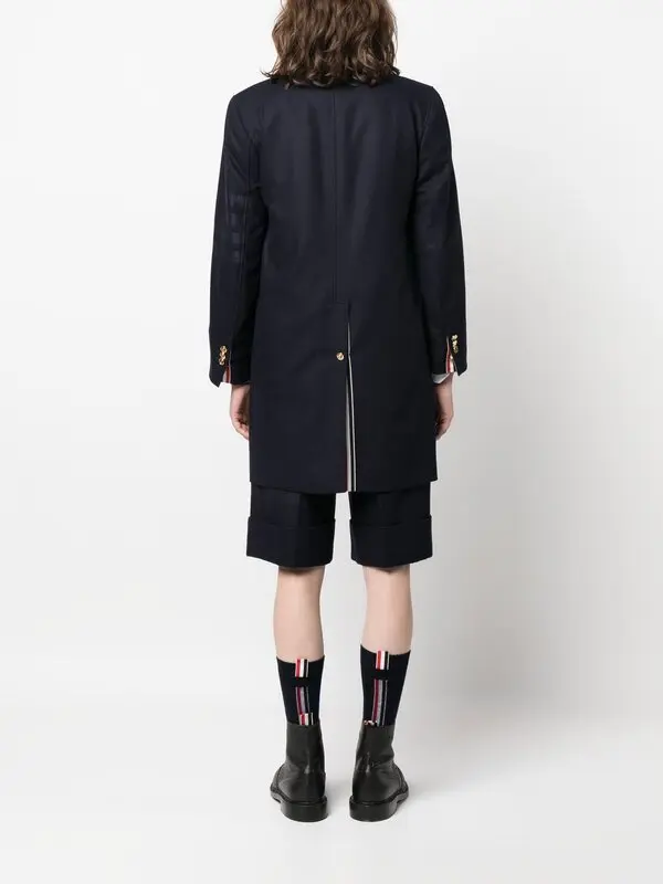 Thom Browne Engineered Single-breasted Coat