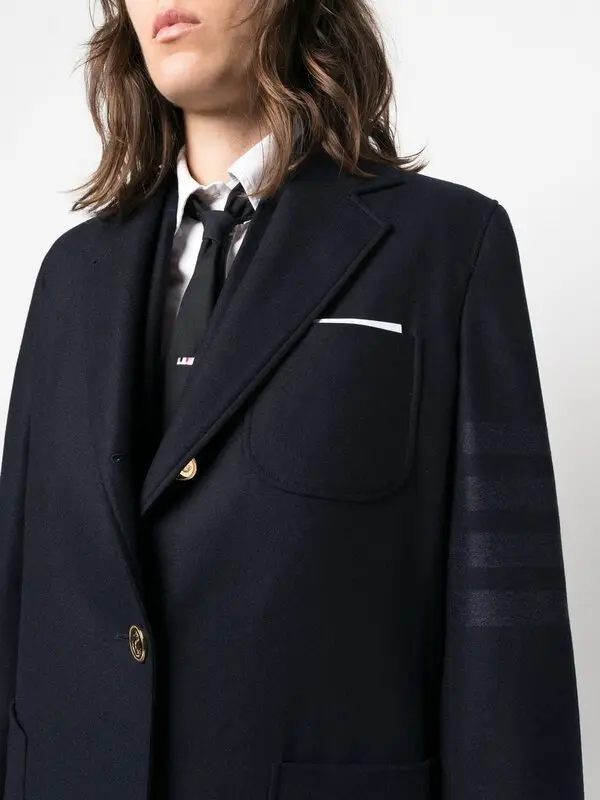 Thom Browne Engineered Single-breasted Coat