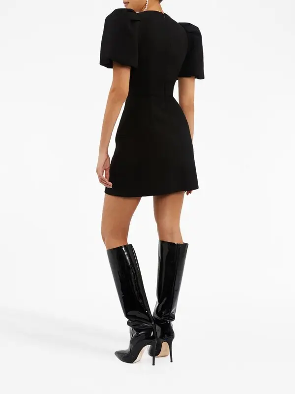 Rebecca Vallance Yvonne Bow-Detail Minidress - Black | Editorialist