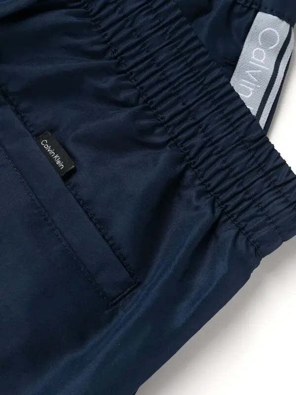 Calvin Klein Logo-tape Swim Shorts - Blue