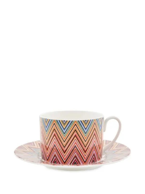 Missoni Jarris Tea Cup And Saucer - Red