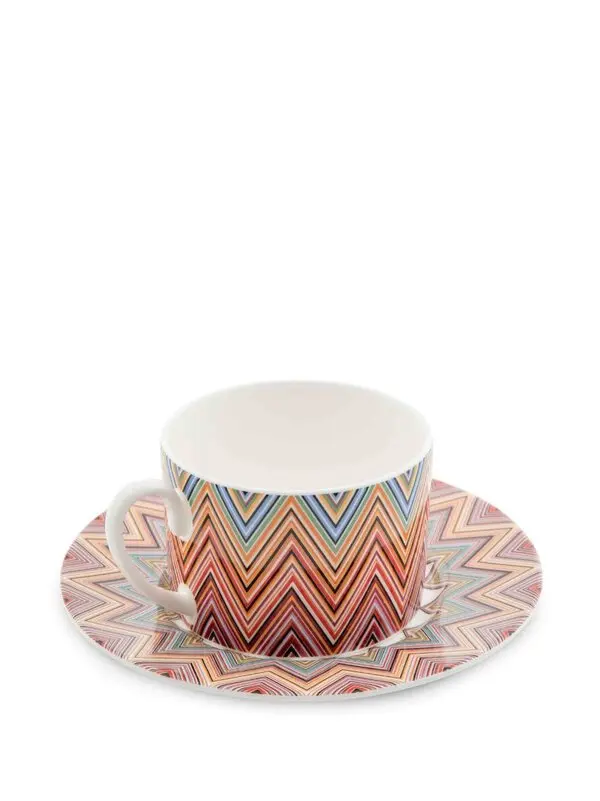 Missoni Jarris Tea Cup And Saucer - Red