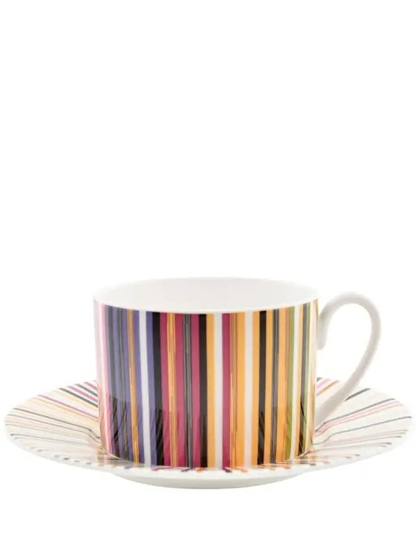 Missoni Jenkins Tea Cup And Saucer - Yellow