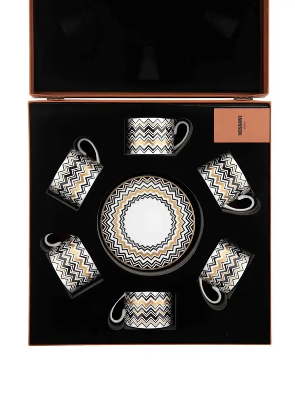 Missoni Zigzag-print Tea Cup And Saucer