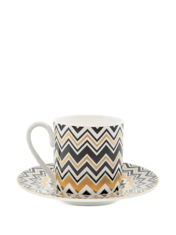 Missoni Zigzag-print Coffee Cup And Saucer
