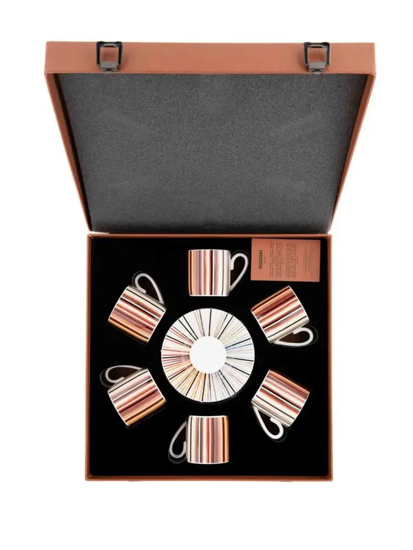Missoni Jenkins Coffee Cup And Saucer - Orange