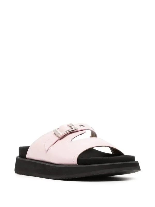 REIKE NEN Buckle-fastening Leather Sandals - Pink